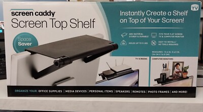 Screen Caddy Screen Top Shelf for Tv or PC Monitor use to organize | eBay