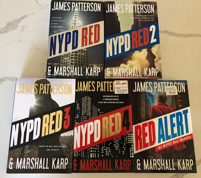 Lot 5 NYPD Red Marshall Karp 1-5 Red Alert James Patterson Hardcover ...