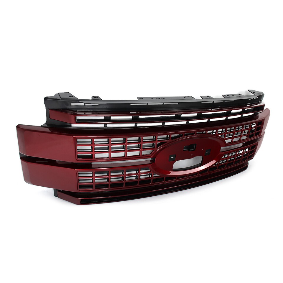 Painted Ruby Red Platinum Style Grille For Ford F250 F350 Super Duty ...