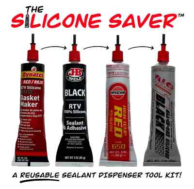 Sealant Dispenser Tool Kit for RTV Silicone 3 oz Flexible Tubes TEN ...
