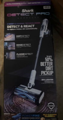 NEW OPEN BOX SHARK DETECT PRO DETECT & REACT CORDLESS STICK VACUUM I ...