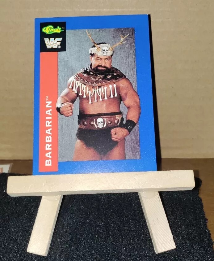 1991 WWF classic trading card Barbarian | eBay