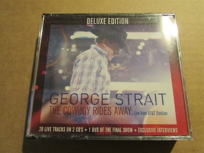 GEORGE STRAIT The Cowboy Rides Away 2014 2 CD + DVD MCA 96749 Country ...