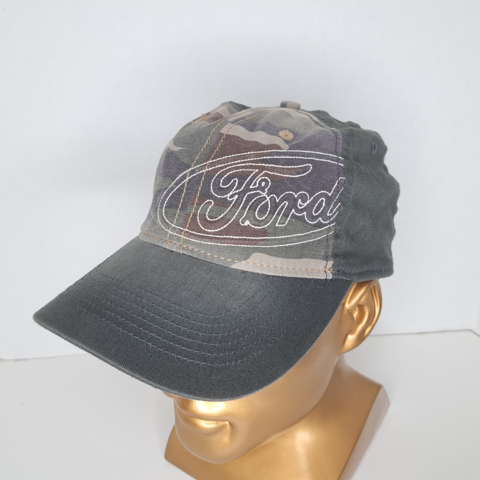 Ford Camo Fitted OSFM Dad Cap Hat - Gem