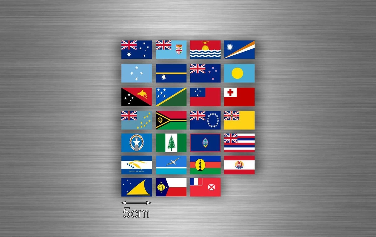 Oceania Flags Countries