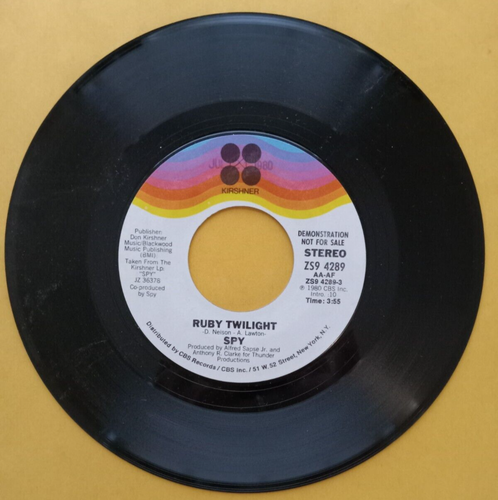 45 RPM Record SPY Ruby Twilight Stereo PROMO | eBay