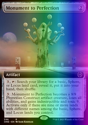 MTG Monument to Perfection (396/493) Phyrexia All Will Be One NM FOIL ...