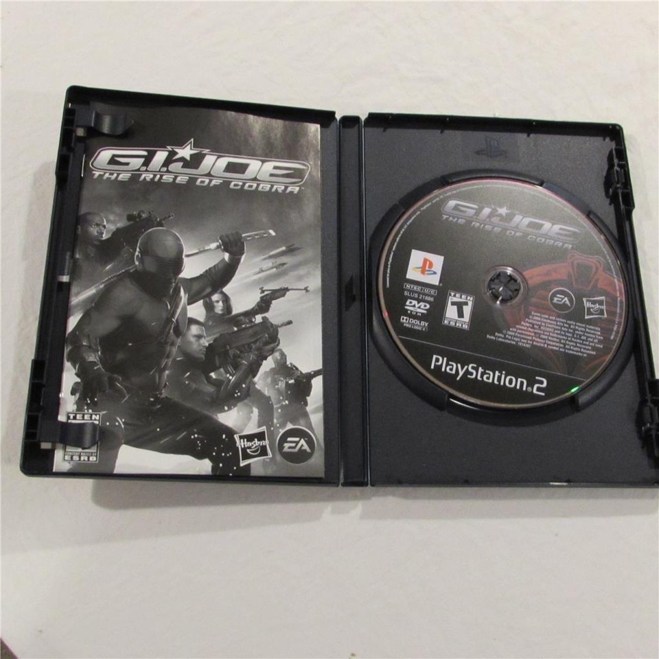 GI JOE - THE RISE OF COBRA FOR PS2 BLACK LABEL COMPLETE W/ MANUAL MUST ...