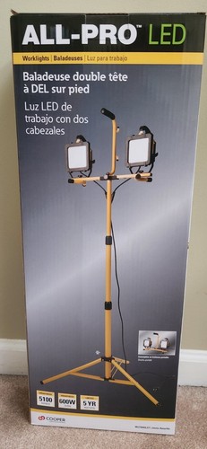 ALL-PRO LED Work Light Stand, 600W, 5100 Lumens, Cooper Lighting | eBay