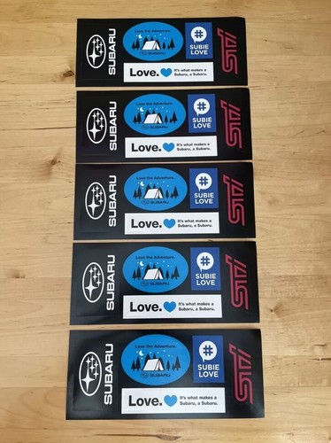 Subaru Sticker Sheets 5x WRX STI JDM LEGACY CROSSTREK ASCENT BRZ FRS ...
