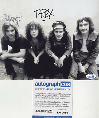 Bill Legend, T.Rex Drummer Rock and Roll HOF Signed 8x10 Photo ACOA (b ...