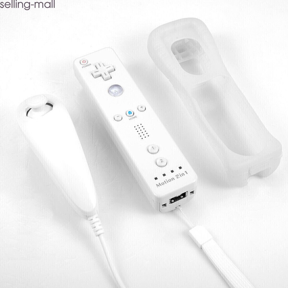 Wii &Wii U Built-in Motion Plus Wii Remote Nunchuck for Wii Wii U ...