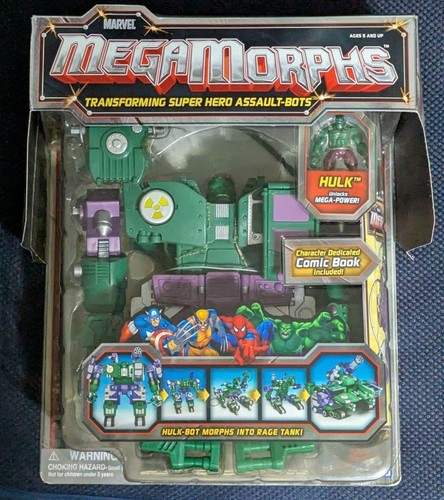 Megamorphs Marvel Hulk Transformers Action Figure ToyBiz 2005 Rare | eBay