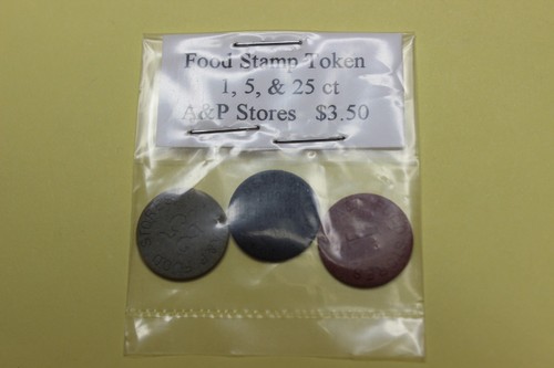 3-TRADE TOKENS-A & P FOOD STORES-FOOD STAMP PLAN | eBay