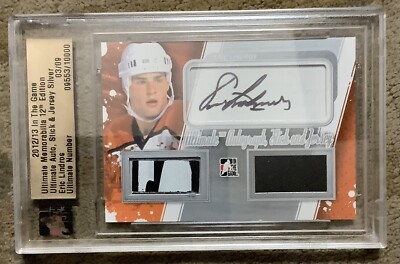 2012/13 Ultimate 12th Edition ERIC LINDROS Autograph Stick Jersey Auto ...