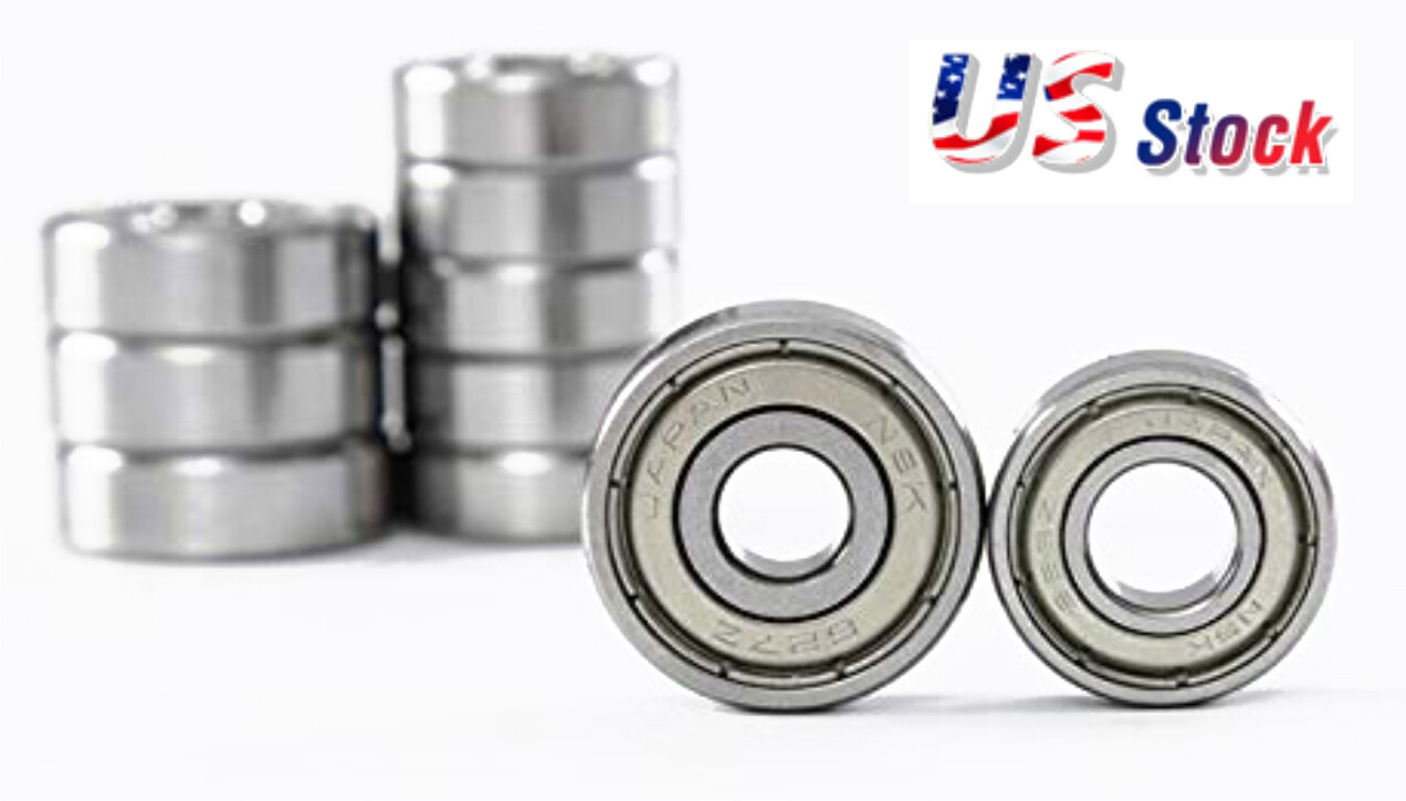 NSK 608ZZ, 608Z Deep Groove miniature Ball Bearing, Made in Japan (2 ...