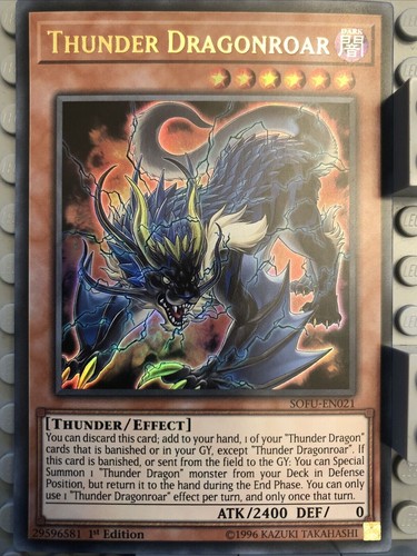 ( THUNDER DRAGONROAR ) - Ultra Rare - SOFU-EN021 - 1st NM - Yu-Gi-Oh ...