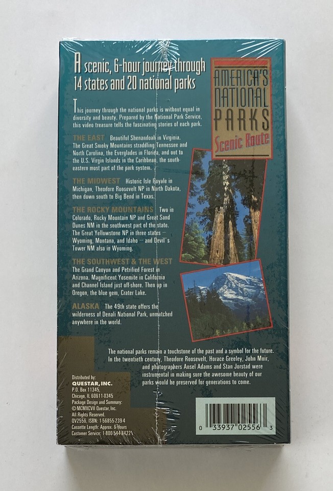 America’s National Parks Scenic Route VHS Questar Video Collection | eBay