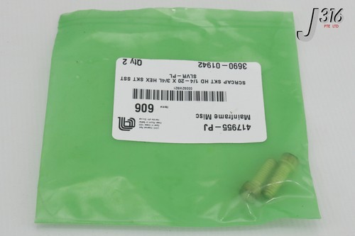 20069 APPLIED MATERIALS SCRW MACH SKT HD 1/4-20 3/4L SST SLVR P (NEW ...