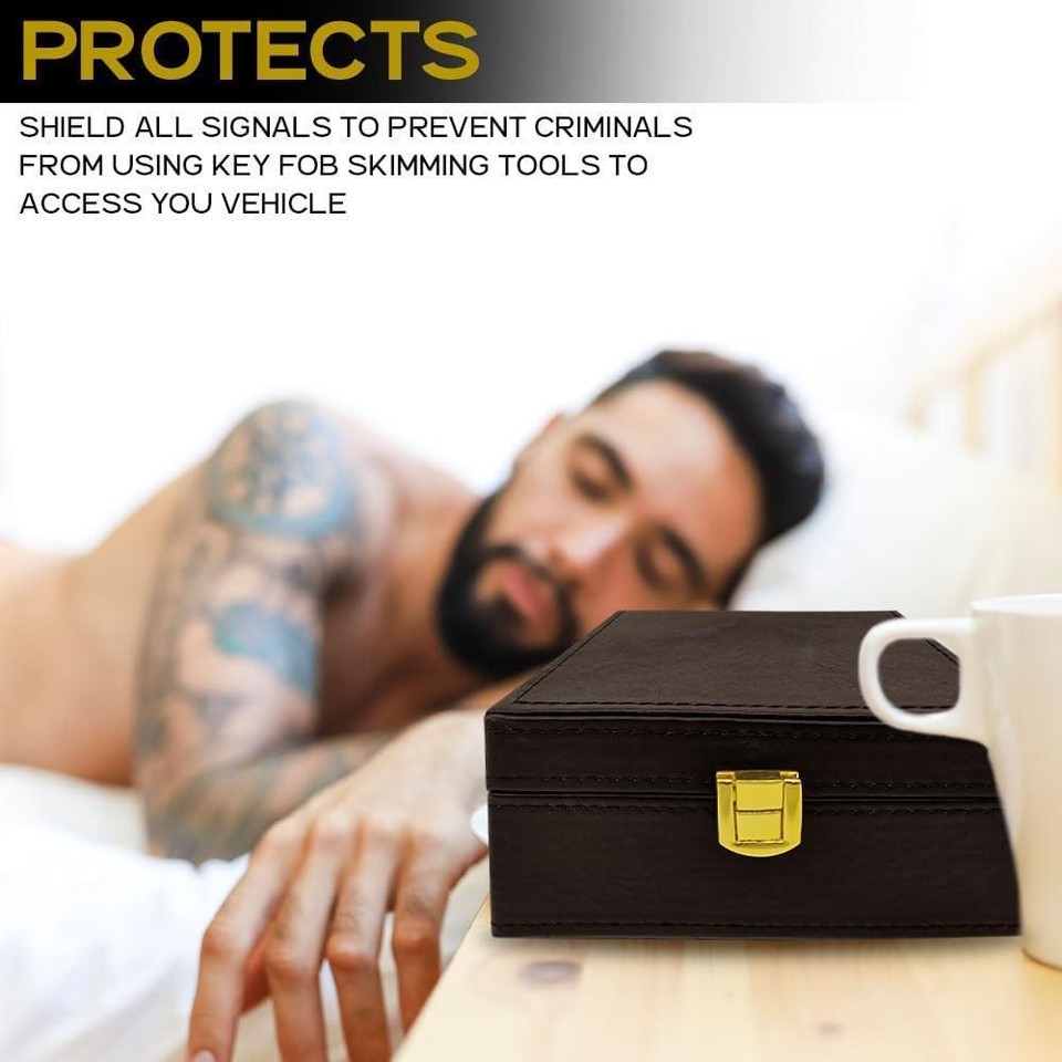 Car Key Signal Blocker Box Keyless Faraday Box Anti-Theft Safety ...