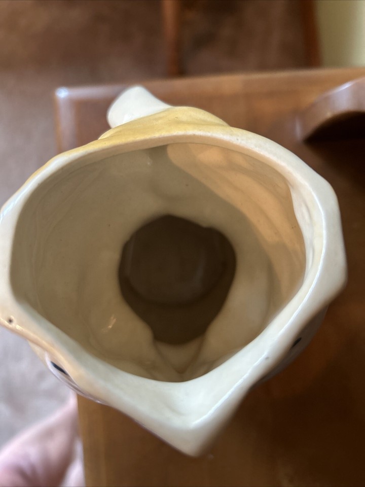 Vintage Shawnee Pottery Yellow Chick Small Pitcher Gold Accents | eBay