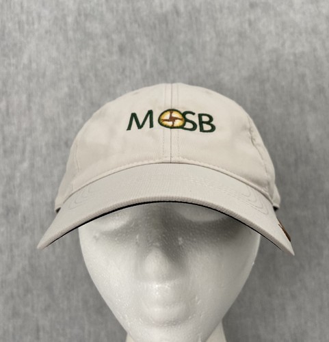 Nike Golf Hat Adult Beige Strapback MOSB Cap Mens Stitched Logos 618296 ...