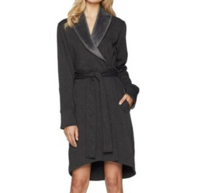 UGG Women's Blanche II Black Bear Robe 1095613 😃😃 | eBay