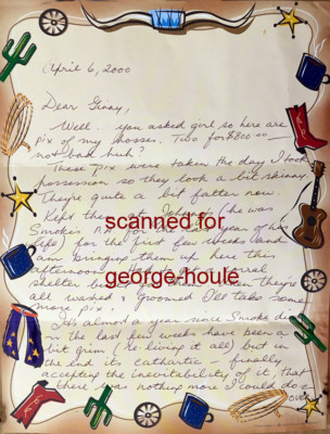 RORY CALHOUN - LETTER - ON HIS DEATH - SMOKE - SUE RHODES | eBay