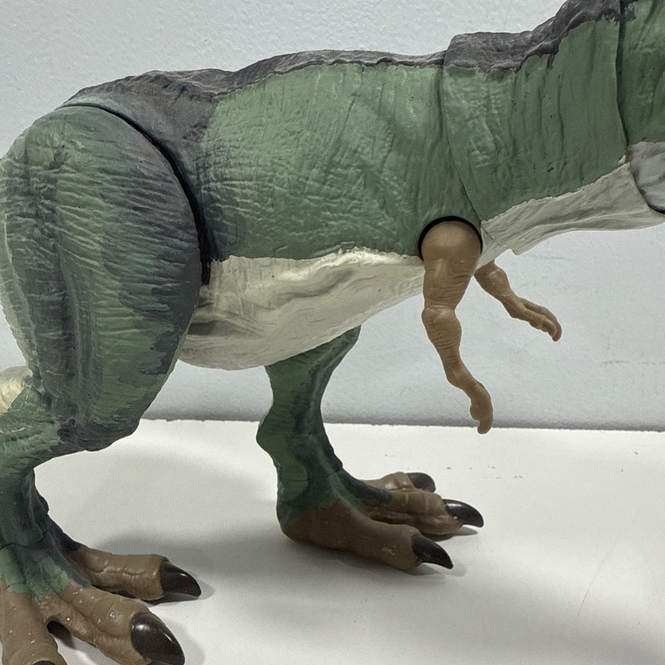 Custom Mattel Jurassic World Bull Buck T-Rex Rebirth Inspired Green Rex ...