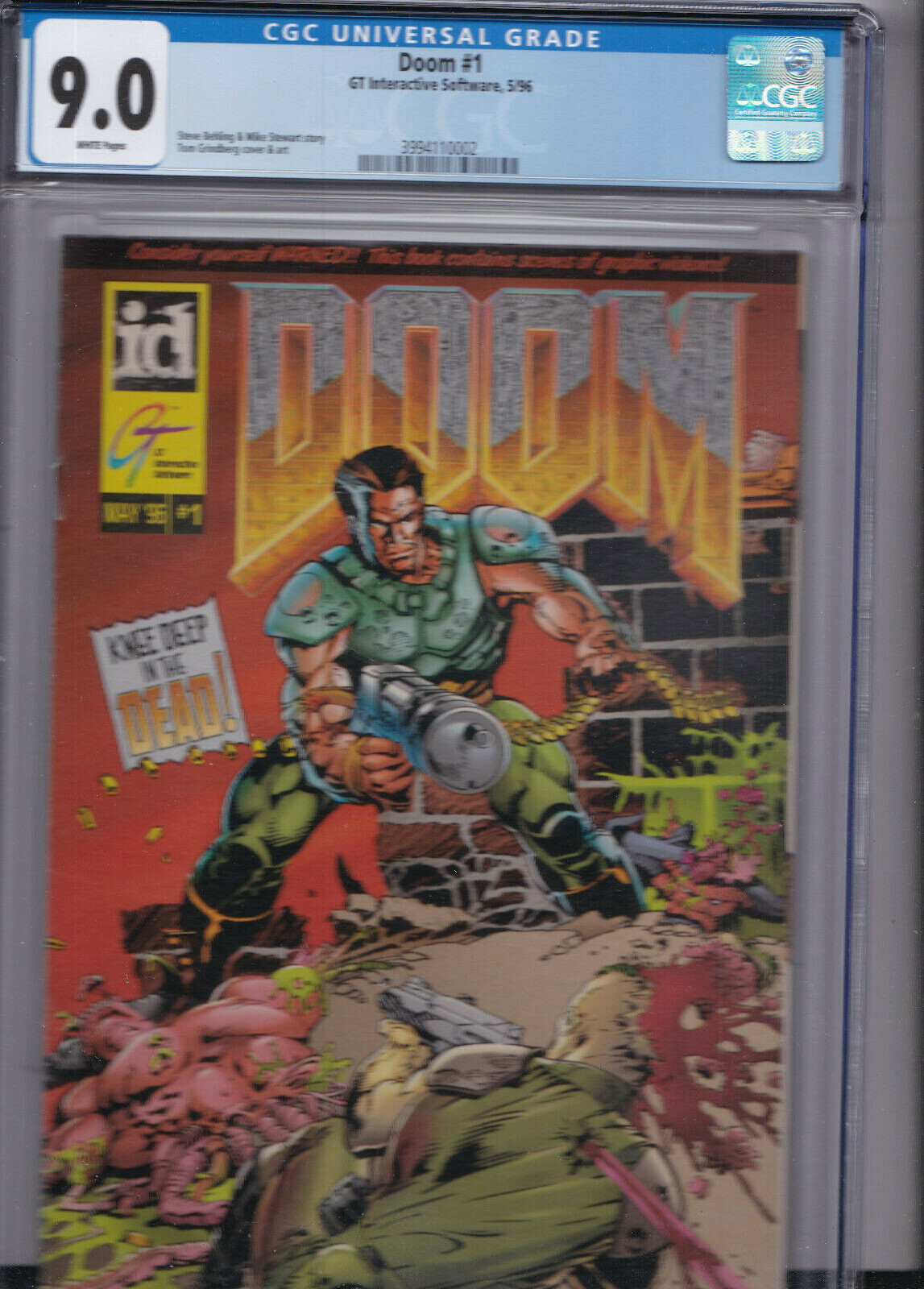 DOOM #1 CGC 9.0 COMIC BOOK ID/GT Software 1996 E3 CONVENTION PROMO VERY ...