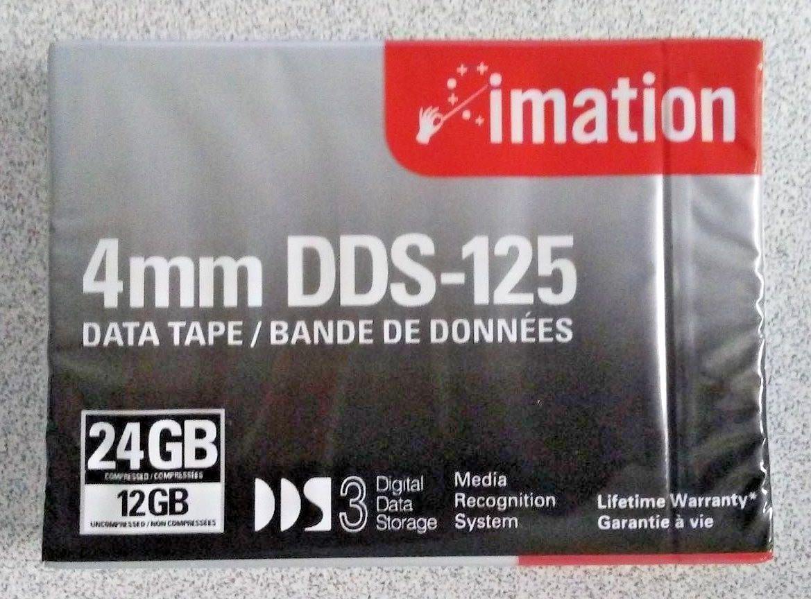imation 4mm DDS-125 DDS3 12GB/24GB Data Tape Cartridge | eBay