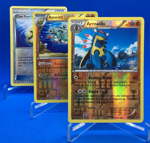 Armaldo, Anorith, Claw Fossil HoloReverse Set XY|SS In Never Played ...
