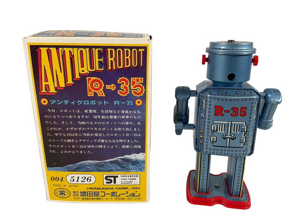 1984 Antique Robot R-35 by Masudaya Tin Robot BOXED EXCELLENT§ | eBay