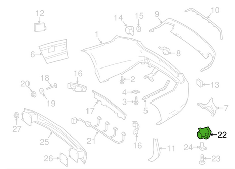 MERCEDES-BENZ E-CLASS C207 Right Exhaust Tail Pipe Cover A2054901027 ...