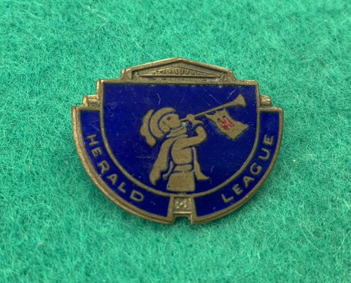 The Herald League Enamel Badge Pin Back W Mark Maker E16 | eBay Australia