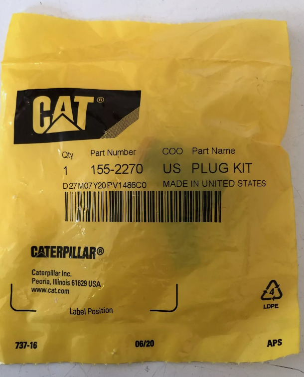 CAT NEW OEM Caterpillar (CAT) 155-2270 or 1552270 PLUG KIT | eBay
