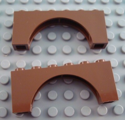 LEGO Lot of 2 Brown 1x6x2 Arch Brick Pieces | eBay