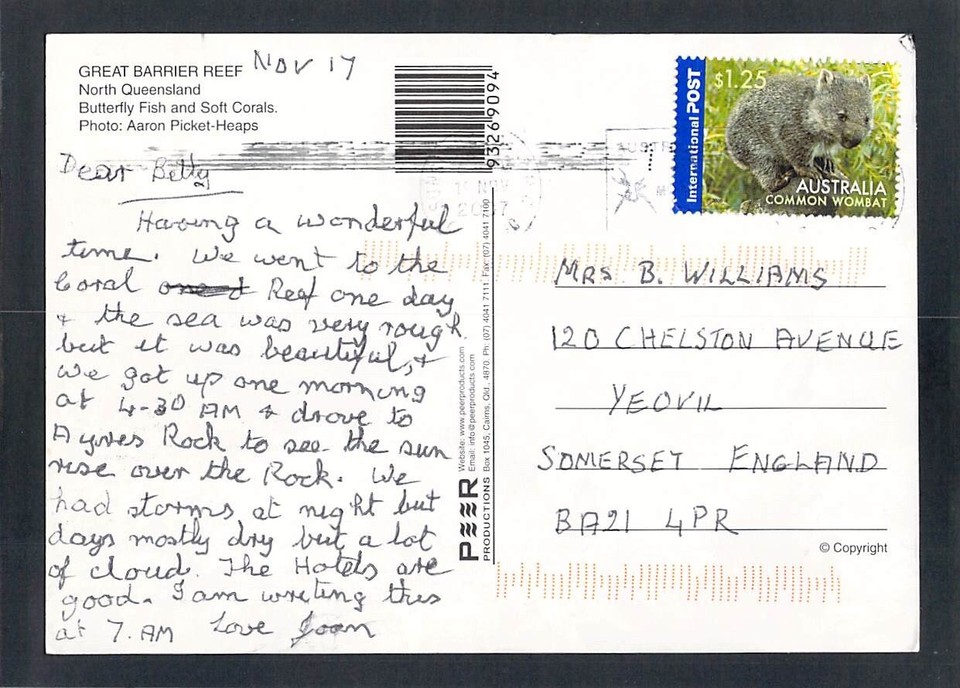 D9951 Australia Q Great Barrier Reef Underwater PU2007 postcard | eBay