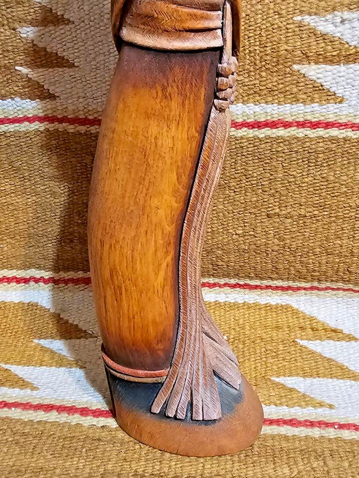 OUTSTANDING CARVED 13" HOPI LONGHAIR HEOTO KACHINA FAMOUS CARVER LAUREN ...