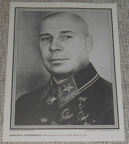 Semyon Timoshenko - General - 1971 International Portrait Gallery Print ...