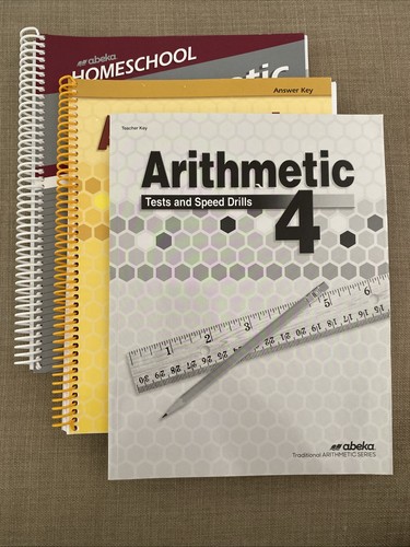 Abeka 4th Grade Arithmetic Curriculum/Lesson Plan, Answer Key, Teacher ...