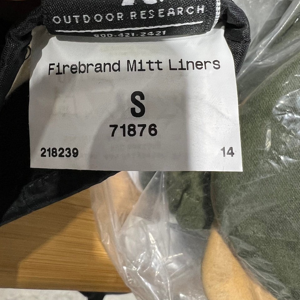 Mitten Liners Outdoor Research Firebrand Cold Weather Various Sizes | eBay