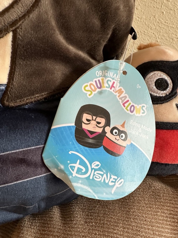 The Incredibles 10" Edna Mode 4" Jack Jack Plush Set, Sm Jack Jack ...