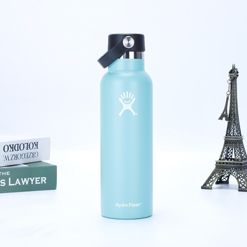 Baby Blue 21 OZ Standard Mouth Stainless steel water bottle for Camping ...
