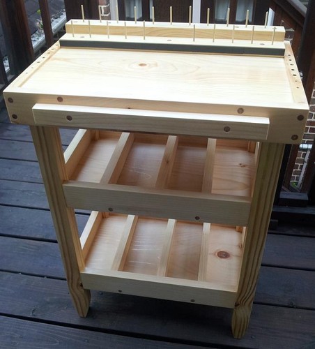 PORTABLE FLY TYING TABLE benches desks TROUT bass Fly Fishing flies ...