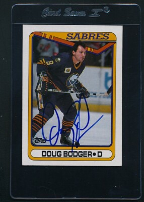 1990/91 Topps #282 Doug Bodger Sabres Signed Auto *D468 | eBay