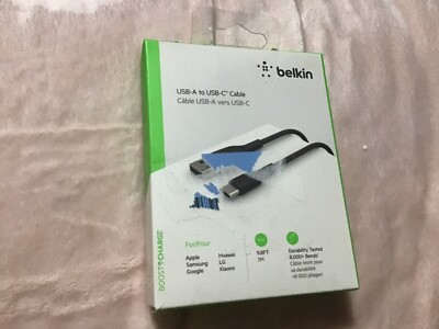 Belkin USB-A to USB-c cable new open box | eBay