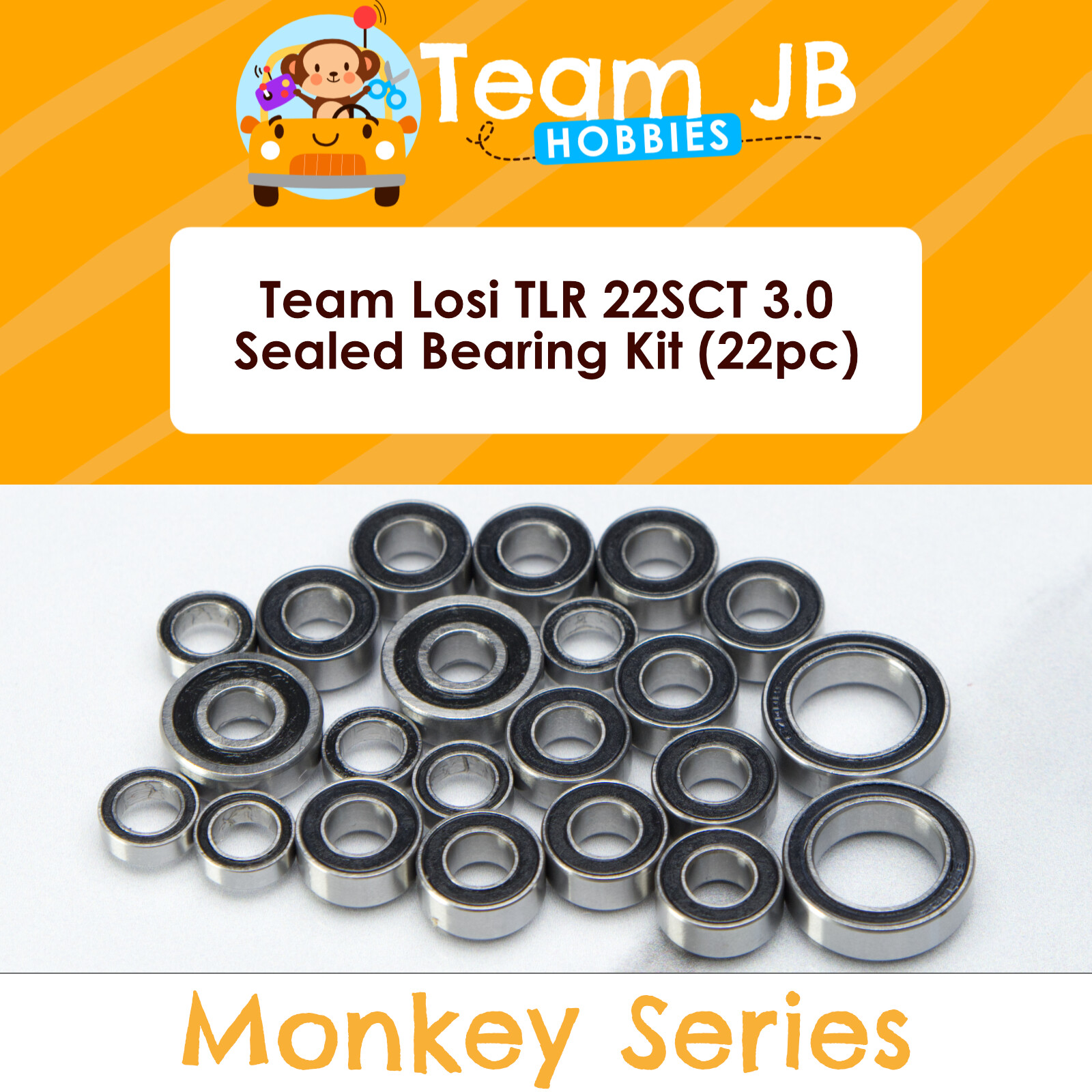 Team Losi TLR 22SCT 3.0 - 22 Pcs Rubber Sealed Bearings Kit | eBay