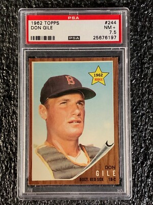 1962 Topps Baseball #244 Don Gile PSA 7.5 | eBay