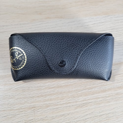Ray Ban Leather Soft Glasses Pouch Soft Sunglasses Snap Case Black Logo ...